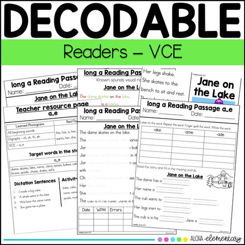 VCE -Magic E- Decodable Readers | Aloha Resources