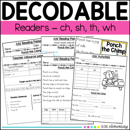 Digraph Decodable Readers | Aloha Resources