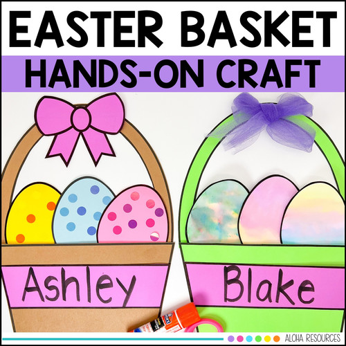 Easter Basket Name Craft | Aloha Resources