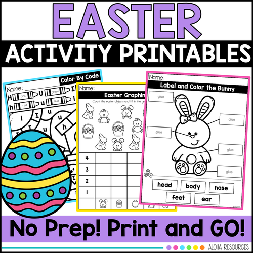Easter Activities | No Prep Printables | Math and Literacy Practice ...