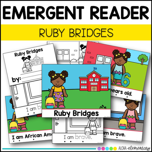 Ruby Bridges Black History Month Emergent Reader | Aloha Resources