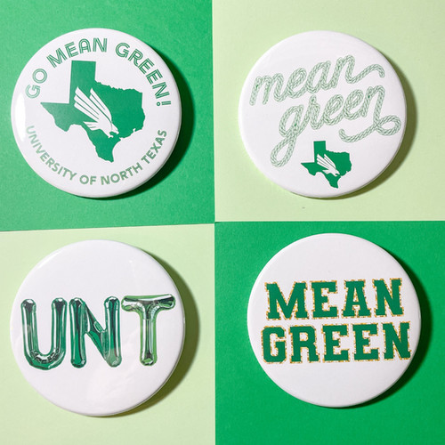 University of North Texas game day button | Moodz & Vibez