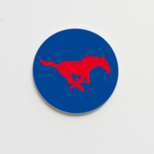 SMU Pony logo game day button | Moodz & Vibez
