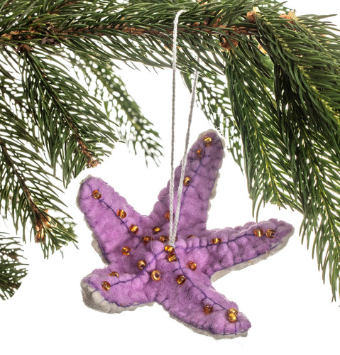 Purple Starfish Ornament | The Silk Road Bazaar