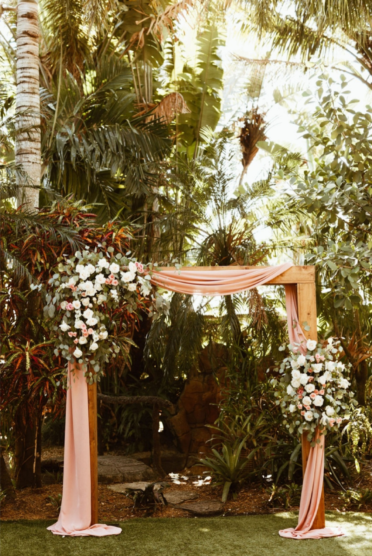 Rustic Wood Arch Pine