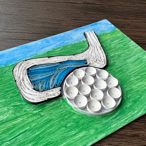 Golf Themed Paper Quilling Frame | Trupti's Craft