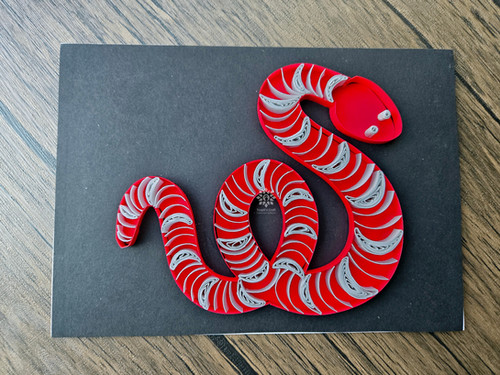 Paper Quilling Snake Frame | Trupti's Craft