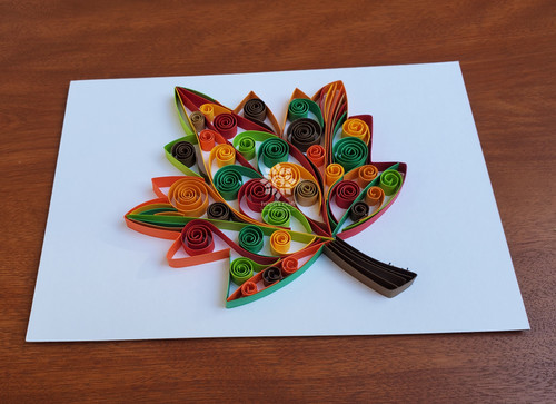 Paper Quilling Fall Leaf | Trupti's Craft