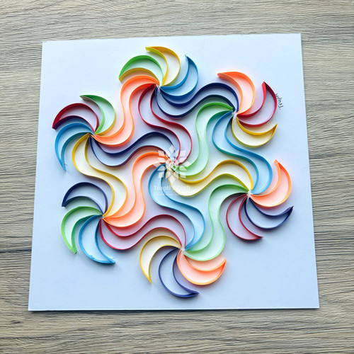 Paper Quilling Circle Illusion Art | Trupti's Craft