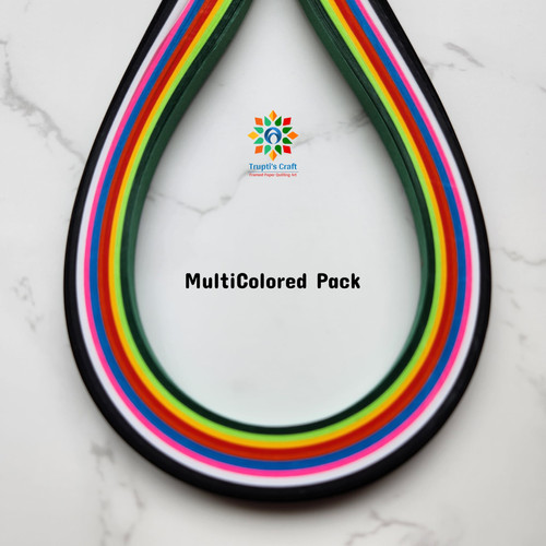 Multicolored Paper Quilling Strips | Trupti's Craft