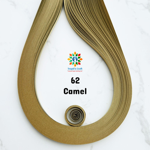 Camel Color Paper Quilling Strips | Trupti's Craft
