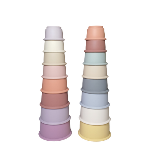 Silicone Stacking Cups | Toria & Tine | toriaandtine.com