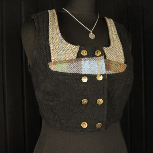 EDAY Harris Tweed Cropped Bodice | Barocco Tribal