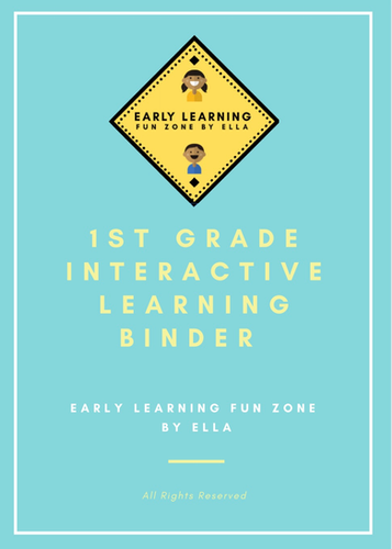 1st Grade Binder | EarlyLearningFunZone