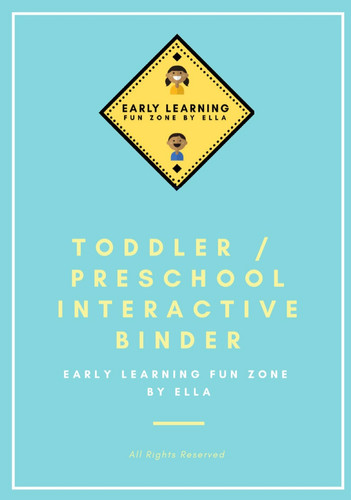 Preschool Interactive Binder | EarlyLearningFunZone