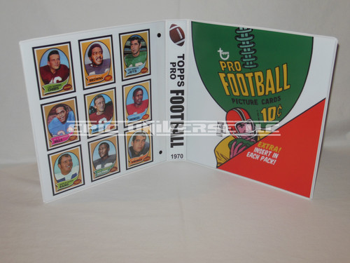 Custom Made 1-Inch 1970 Topps Pro Football Trading Card Album Binder ...