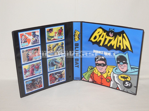 Custom Made 1-Inch 1966 Batman Blue Bat Trading Card Album Binder | My Site