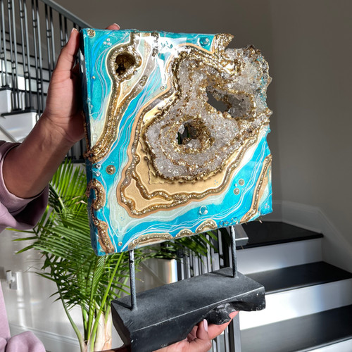 Tranquility Geode Sculpture | Opulux Designs