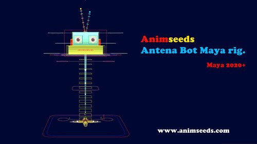 Antenna Bot Maya rig. | Animseeds