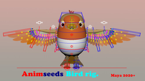 Bird rig Maya. | Animseeds