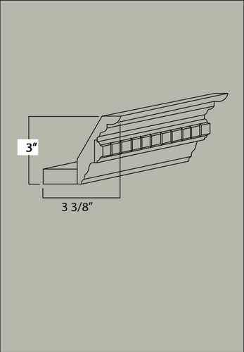 Dentil Crown Molding With Base | cabinettrendsdesign