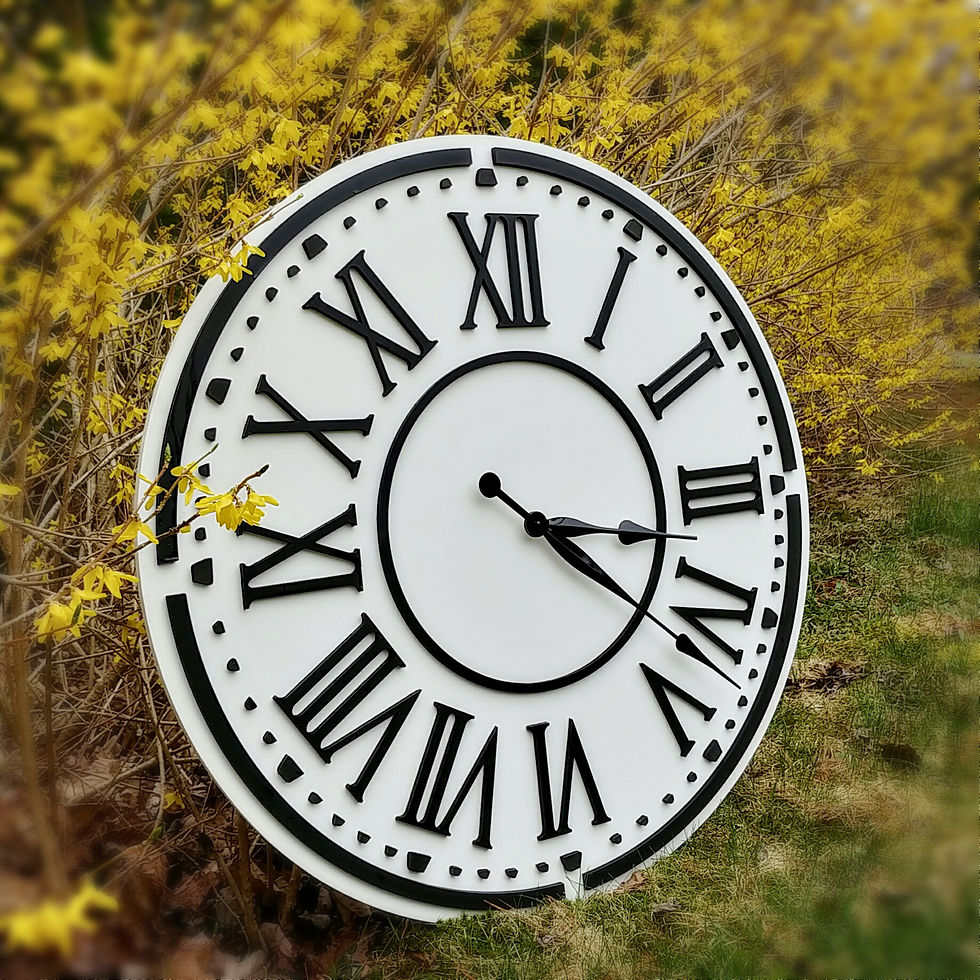 3D Clock PROJECT KIT- XL ROMAN DOUBLE CIRCLE - 30" round MDF | Urban ...