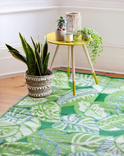 Tropical leaf Outdoor Rug - 1.8m X 1.2m | Partybash Ltd
