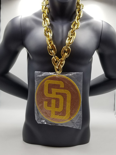 San Diego Padres Round Foam Chain Gold | Welcome To The Party