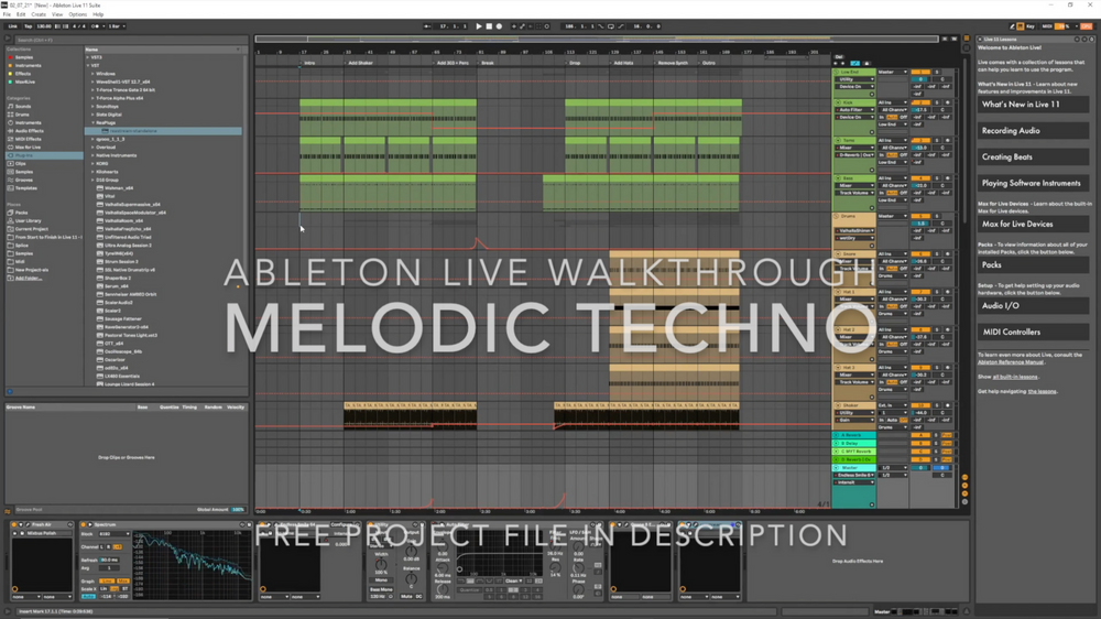 Melodic Techno FREE Ableton Project File