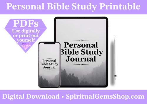 Personal Bible Study PDFs *Updated* | Spiritual Gems Shop