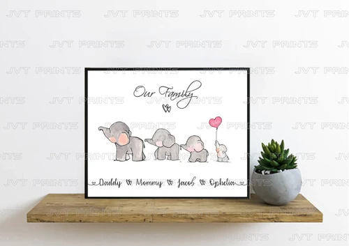 Our Family Print | JVT Creations