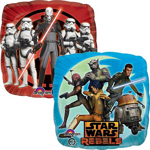 18" Square Shape Star War 2-sides Helium Balloon - y25 | Dream Party