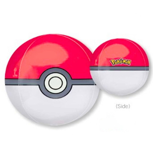 16" Sphere Shape Pokemon Poke Ball Helium Balloon - y79 | Dream Party