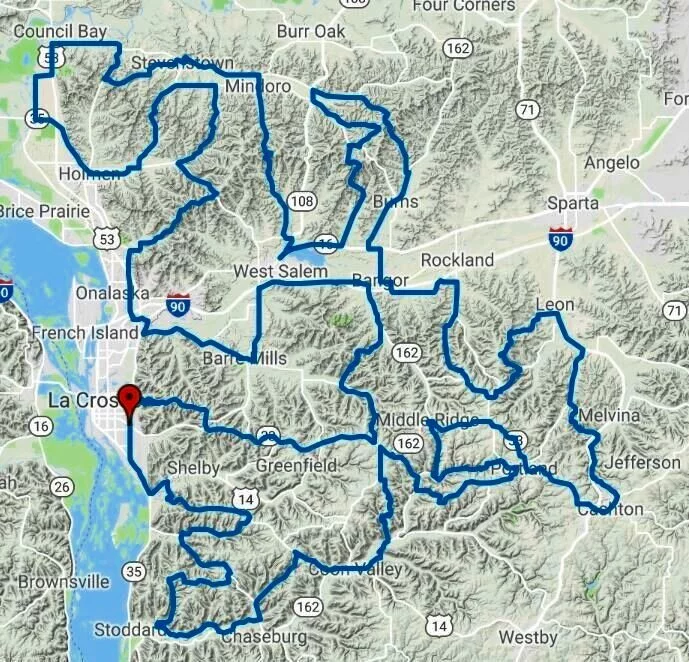 Aug. 7th: Mindoro Cut (WI) Route