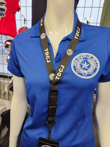 TDCJ WITH TEXAS SEAL Lanyard | lonestarherogear