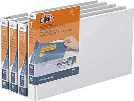 QuickFit Set of 4, 8.5"x14" Landscape Legal Binders | Shop N Go