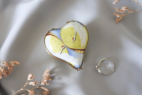 Ring Box Heart Cranes | Wedding & Engagement Gift | YUKO KIKUCHI