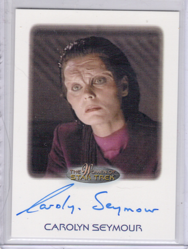 Star Trek TNG Carolyn Seymour autograph card | ElectraWoman Cards