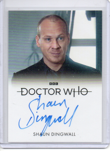 Dr. Who 5-7 Shaun Dingwall Full Bleed autograph card | ElectraWoman Cards