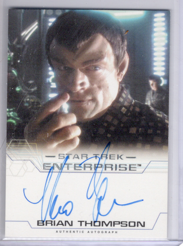 Star Trek Enterprise Brian Thompson autograph card | ElectraWoman Cards