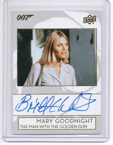 Britt Eklund as Mary Goodnight autograph card | ElectraWoman Cards