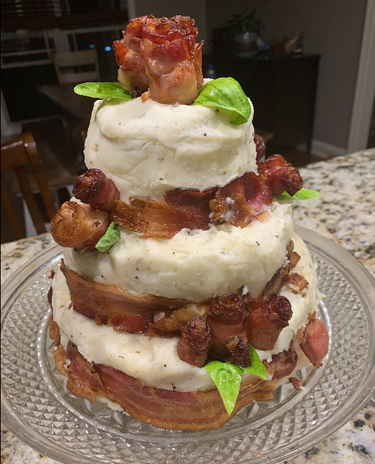Dad Makes His Son Steak Cake For His Birthday