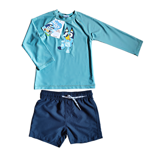 'Bluey Licensed Rash Vest and Navy Boardshorts | The Shopping Sheilas