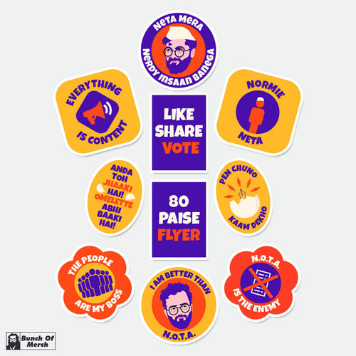 Project ANDA Normie Neta Sticker Pack of 10 | Bunch Of Merch