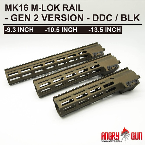 Angry Gun MK16 M-LOK RAIL Handguard GEN 2 VERSION | Octagon Airsoft