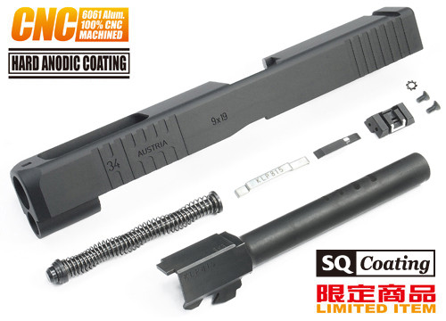 Guarder G34 6061 Aluminum CNC Slide & Steel Barrel Kit for TM G17/34 ...