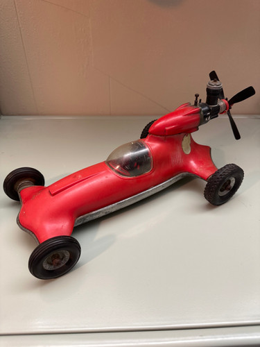 Vintage COX Prop Rod Aluminum Chassis Thimble Drome Tether Car #8 | ATS ...