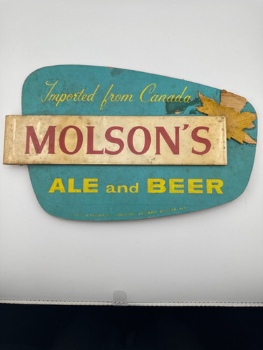 Molson Beer Cardboard Sign A10 | ATS-Resale LLC.