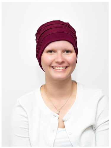 Red Wine Frivolous Chemo Cap | Boutique IÃSO