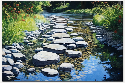 Riverstone Pathway | Wall Artistry